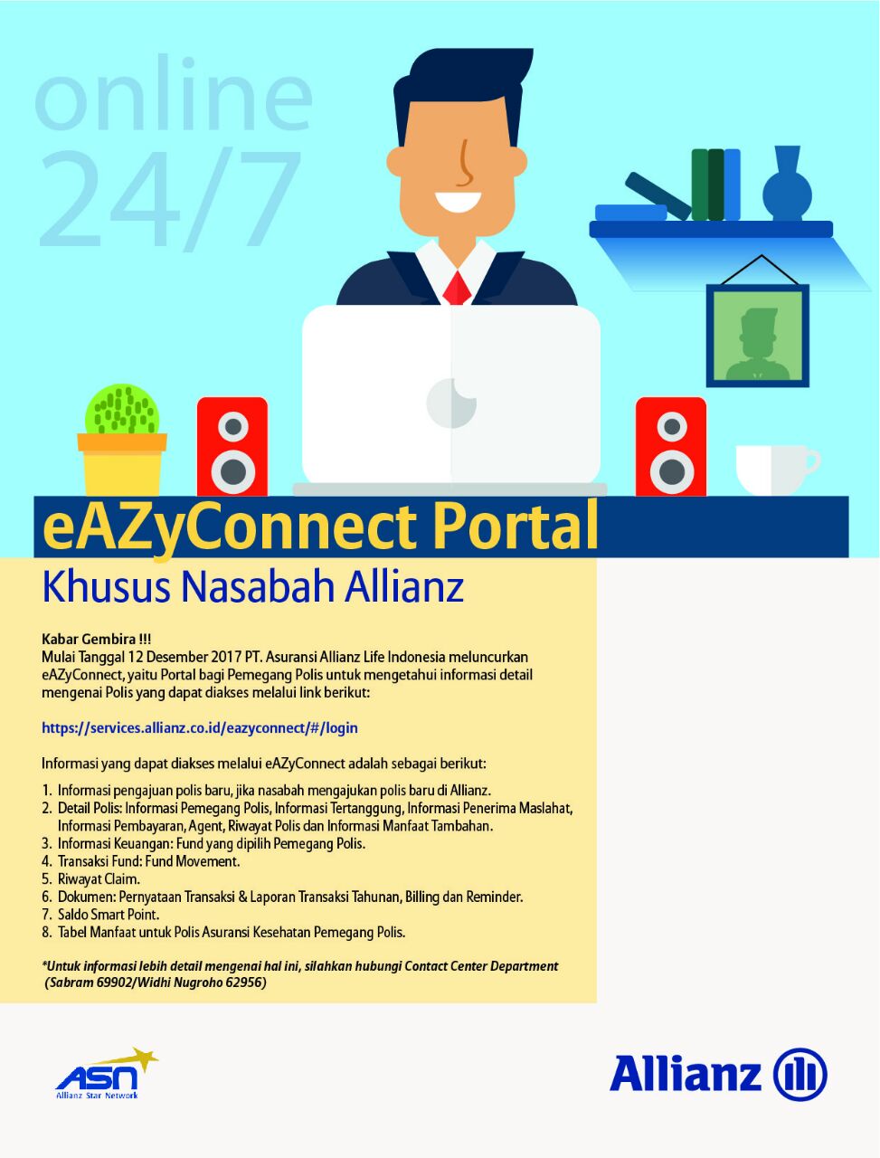 Allianz eAZy Connect, Innovasi Layanan Online Terbaru Allianz - Allianz Syariah